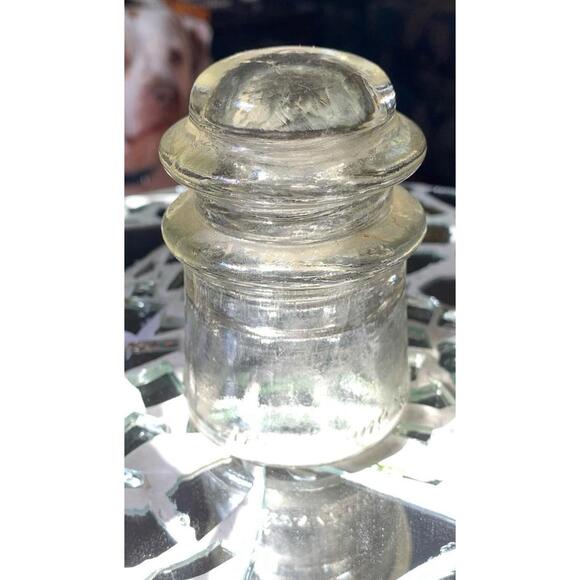 Other | Vintage Hemingray9 Clear Glass Insulator Original Condition Not ...